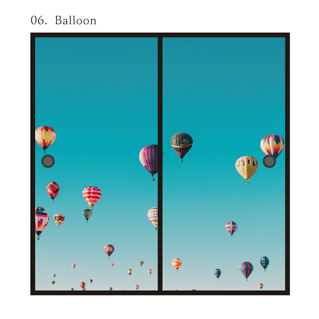 Fusuma paper Sky-moyo fusuma paper sky-06F Balloon 91cm x 182cm Set of – ASAHIPEN STORE